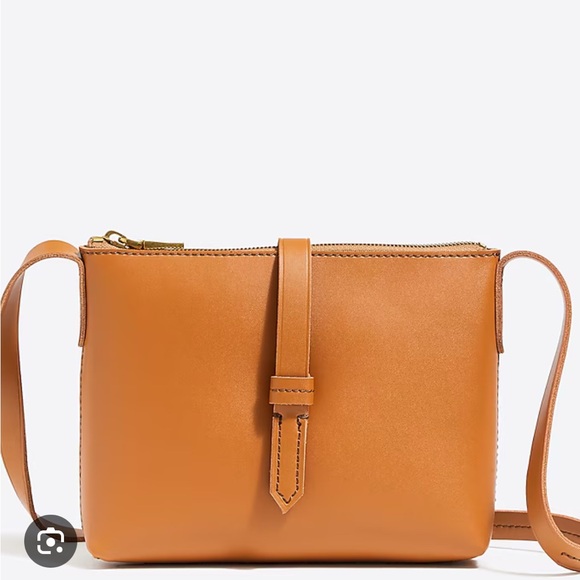 J. Crew | Bags | Jcrew Elegant Tan Leather Crossbody Bag | Poshmark